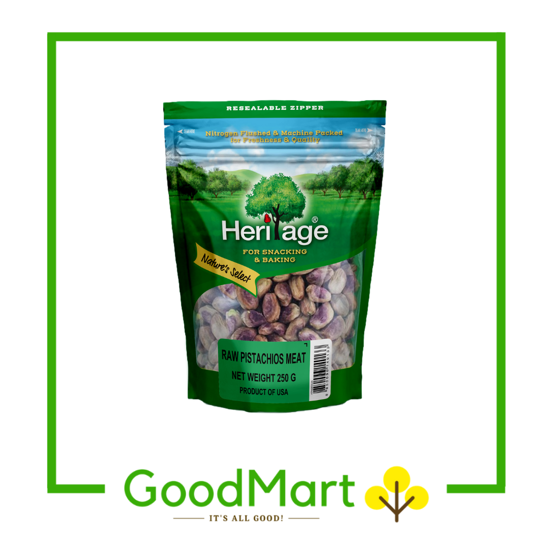 Heritage Raw Pistachio Kernels 250g – GoodMartPH