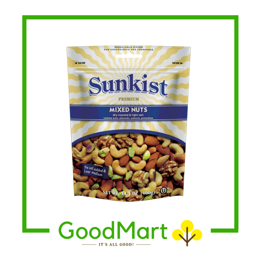 Sunkist Dry Roasted & Light Salt Mixed Nuts 400g – GoodMartPH