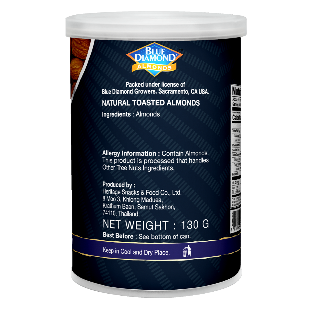 Blue Diamond Natural Toasted Almonds 130g (in can) – GoodMartPH