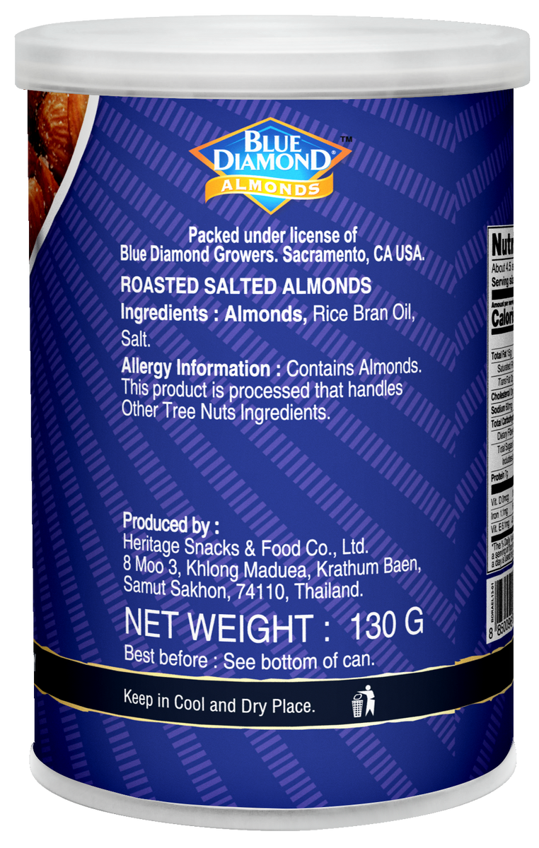 Blue Diamond Roasted Salted Almonds 130g (in can) – GoodMartPH
