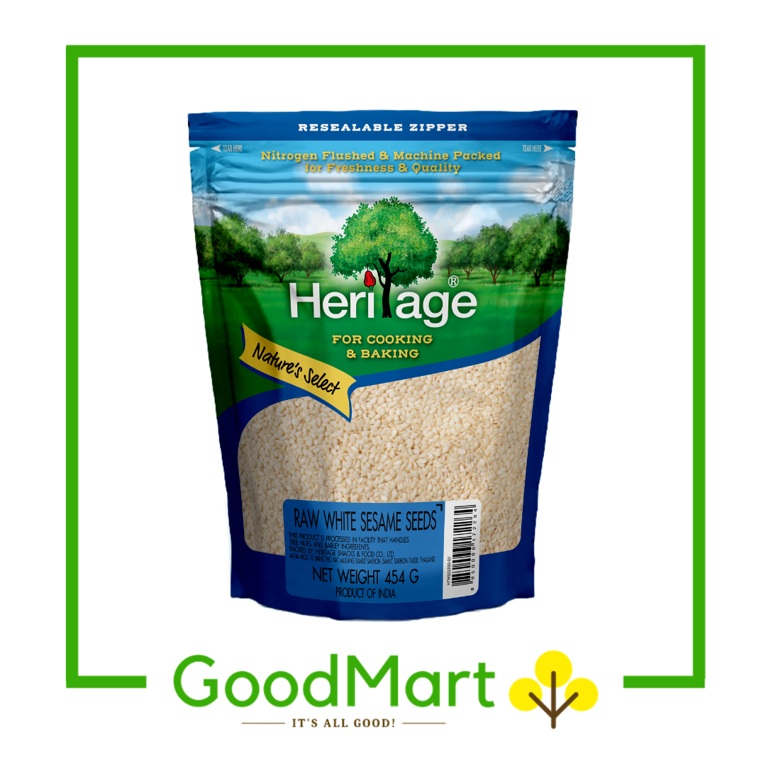 Heritage White Sesame Seeds 454g – GoodMartPH